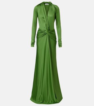 Victoria Beckham Robe longue drap&eacute;e