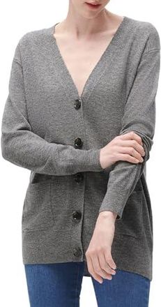 Caroll Pull femme Col V gris fonce L