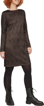 QS by s.Oliver Kurzes gemustertes Kleid aus Interlockjersey