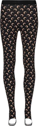 Marine Serre Femme, Pantalons, Multicolore, Taille: 40 FR Moon Printed Jersey Leggings