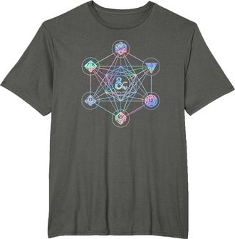 Dungeons & Dragons 6 Die Geometric Hologram Logo T-Shirt