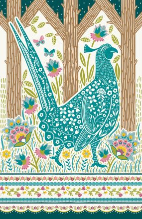 Ulster Weavers Woodland Pheasant Geschirrtuch aus Baumwolle, Türkis, Einheitsgröße