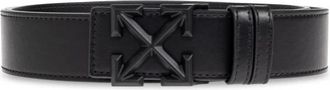 Off-white Homme, Accessoires, Noir, Taille: 95 CM Arrow Buckle Leather Belt