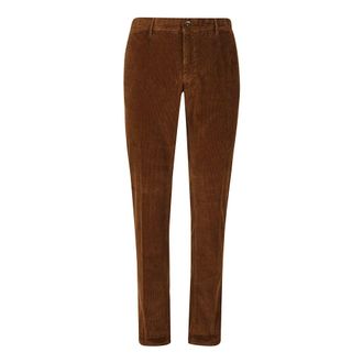 Incotex Slim Fit Cordhose Rostbraun - - Trousers - Herren - Braun - W31