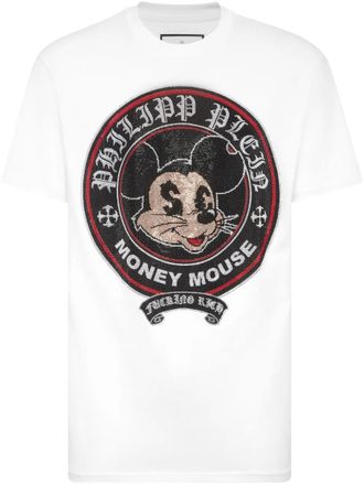Philipp Plein t-shirt Money Mouse - Blanc