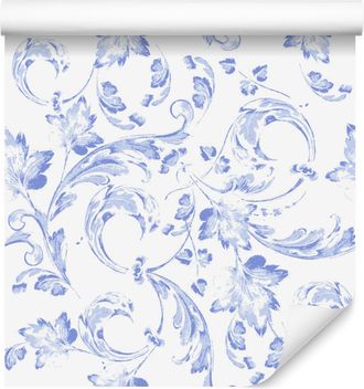 OEM Carta Da Parati Con Piante Ornamentali Per Soggiorno E Camera Da Letto, 50x1000 Cm