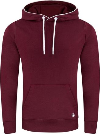 Riverso Hoodie Herren Regular Fit RIVEnno Kapuzenpullover Pullover Sweatshirt 5XL, Größe:5XL, Farbe:Port Red (15400)