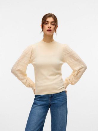 Vero Moda Strickpullover VMNEWLIMONE LS HIGHNECK PULLOVER BOO
