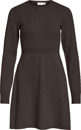 Vila Vikerry O-Neck L/S Cable Knit Dress Noos