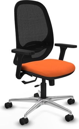 Piqueras y Crespo Drehbarer Stuhl mit 3D-Armlehnen, h&ouml;henverstellbare Lendenwirbelst&uuml;tze, ausgestattet mit Syncro/Traslack und Schneideschaum, mit Rollen von 65 mm, Nyl