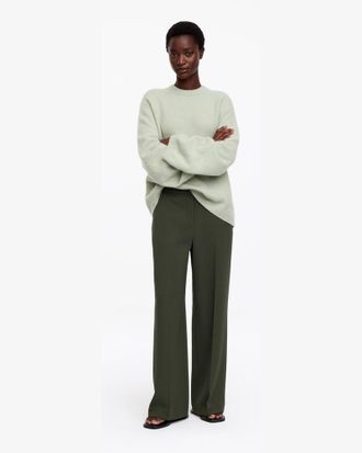 Arket Cropped-Hose -Gr&uuml;n