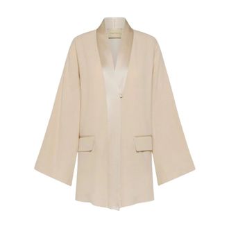 Momoni Femme, Vestes, Beige, Taille: 40 FR Giacca Trinity