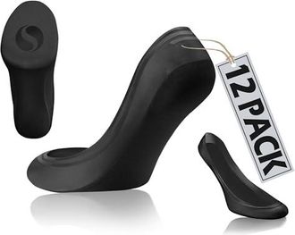 Sesto Senso 12 Paires Socquettes Femme Chaussettes Invisibles Protège-Pieds Multipack Courtes Silicone 12 Pack Black Noir