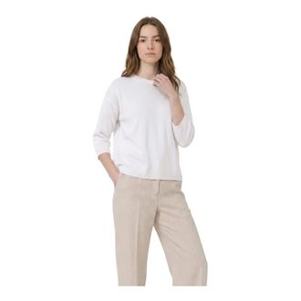 Max Mara Damen, Strickwaren, Wei&szlig;, SGr&ouml;&szlig;e