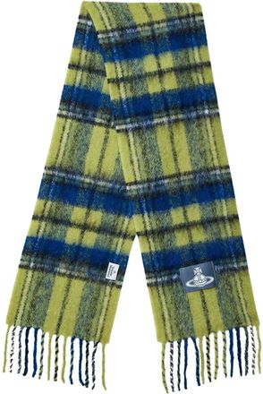 Vivienne Westwood unisex, Accessoires, Multicolore, Taille: ONE Size Écharpe Logo à Franges en Laine