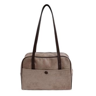 Generic Sac &agrave; main en PU Boston, sac &agrave; oreiller carr&eacute;, sacs &agrave; bandouli&egrave;re, sac &agrave; aisselles pour femmes (kaki)