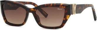 Chopard Femme, Accessoires, Brun, Taille: 57 MM Lunettes de soleil
