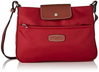 Pellet Paris - Sac port&eacute; travers - pour Femme - Collection DIVERSITE - Rouge - en Nylon - Port&eacute; Croise - Sac a main femme - Sac bandouli&egrave;re - Petit Sac - Sac