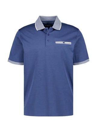 Bugatti Herren Polo-Shirt blau meliert