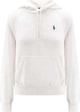 Ralph Lauren Femme, Sweatshirts et sweats &agrave; capuche, Blanc, Taille: 42 FR SweaT-shirt &agrave; capuche avec cordon de serrage