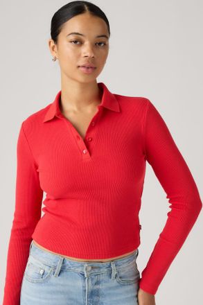 Levi's Rory Long-Sleeve Polo - Damen - Rot / Rot