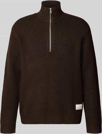 Jack & Jones Relaxed Fit Strickpullover aus elastischem Woll-Mix