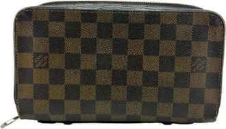 Louis Vuitton unisex, Pre-owned, Brun, Taille: ONE Size Portefeuille en cuir Pre-owned