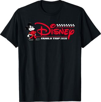 Disney Mickey Mouse Race Car Driver Family Trip 2026 Racing T-Shirt