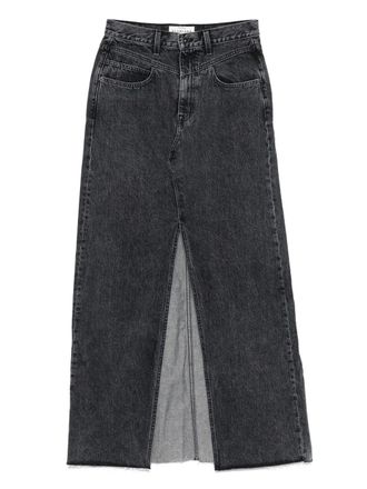 Slvrlake Denim jupe longue Dallas - Noir