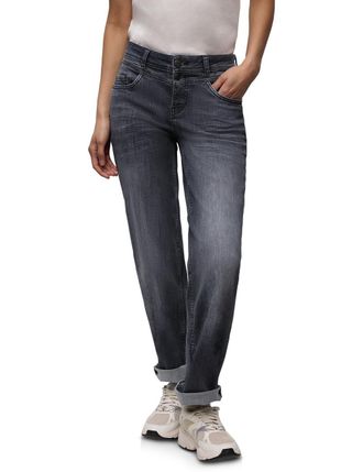 Street One Straight Leg Jeans Steel Grey Washed 30
