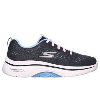 Skechers Damen Go Walk Arch Fit 2.0 Vivid Sunset Sneaker, Schwarz, 39.5 EU
