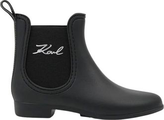 Karl Lagerfeld Femme, Chaussures, Noir, Taille: 36 EU Kalosh II Bottes de pluie