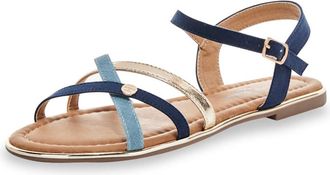 Terre de Marins Damen Tinos Hausschuh, Marine Multi, 40 EU