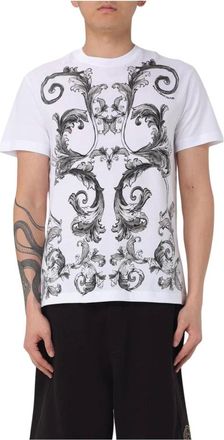 Versace Jeans Couture Homme, Tops, Blanc, Taille: M Baroque Print TShirt
