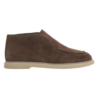 Estro & Luminara Hohe Mokassins mit Kn&ouml;chelh&ouml;he - - Shoes - Damen - Braun - 38 EU