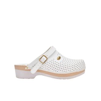 Scholl Unisex Clog SUPERCOMFORT Schuh für Medizinisches Fachpersonal, Bianco, 43 EU