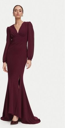 Rinascimento Rinascimento Abendkleid CFC0130450003 Dunkelrot Slim Fit