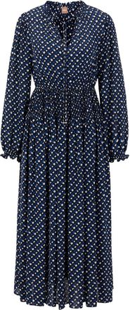 HUGO BOSS Dasota1 Midikleid f&uuml;r Damen (Blau)