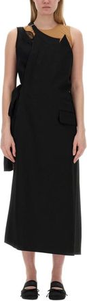 Maison Margiela Femme, Robes, Noir, Taille: ONE Size Haut Asym&eacute;trique