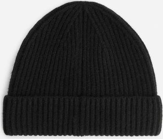 Arket Beanie Aus Kaschmir Und Wolle -Schwarz