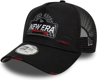 New Era Mesh Trucker Cap - Motorsport Racing Noir