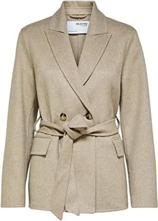 Selected Handmade Jacket SLFTARA Veste Fait Main B Noos, Sandshell/Detail:melnage, 42