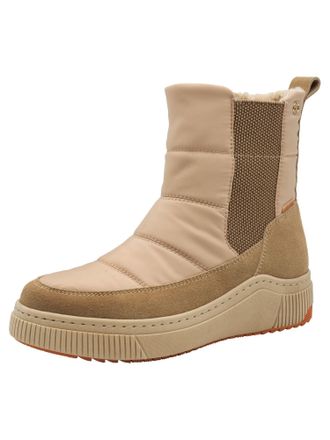 Tamaris Comfort Damen Winterstiefel ohne Absatz Gef&uuml;ttert Wasserabweisend, Beige (Beige Comb), 38 EU