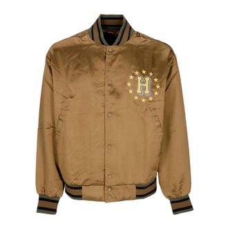 HUF Galactic Stack Bomberjacke Kamel - - Jackets - Herren - Braun - XL
