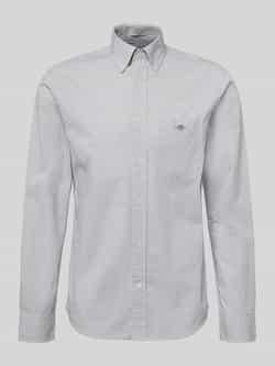 GANT Slim Fit Freizeithemd mit Logo-Stitching