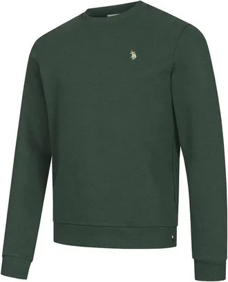 U.S.Polo Association Rundhalspullover USJaxxon - Herren Sweatshirt mit Rundhalsausschnitt Weiche Baumwollmischung, formstabil und mit Logo-Stickerei