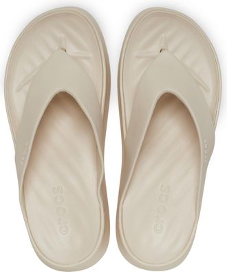 Crocs Zehentrenner Crocs Getaway Platform Flip 209410 Beige