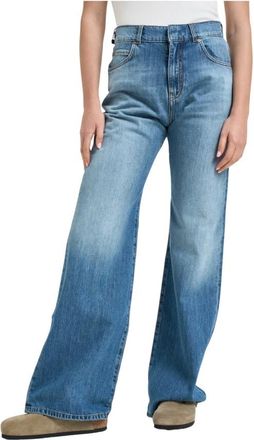 Pinko Pinko, Femme, Jeans, Bleu, Taille: W27 Wanda Wide Leg Jeans