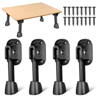 Artibetter OHPHCALL 4 St&uuml;ck Klappbare Couchtischbeine aus Eisen 100mm M&ouml;belbeine f&uuml;r Schreibtisch Esstisch Stabile M&ouml;belf&uuml;&szlig;e zur Tischreparatur und M&ouml;belbau