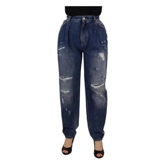 Dolce & Gabbana Femme, Jeans, Bleu, Taille: 36 FR Jean Skinny Taille Haute - Bleu Lav&eacute;